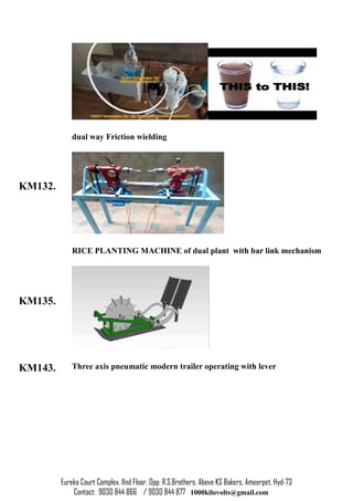 Mechanical engineering project topics for final year,Mechanical | DOC