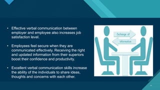 Verbal Communication and its significance | PPTX