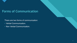 Verbal Communication and its significance | PPTX