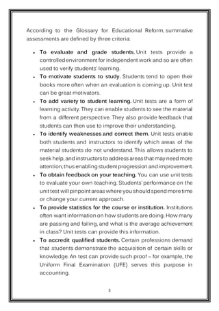 construction and administration of unit test in science subject | DOCX
