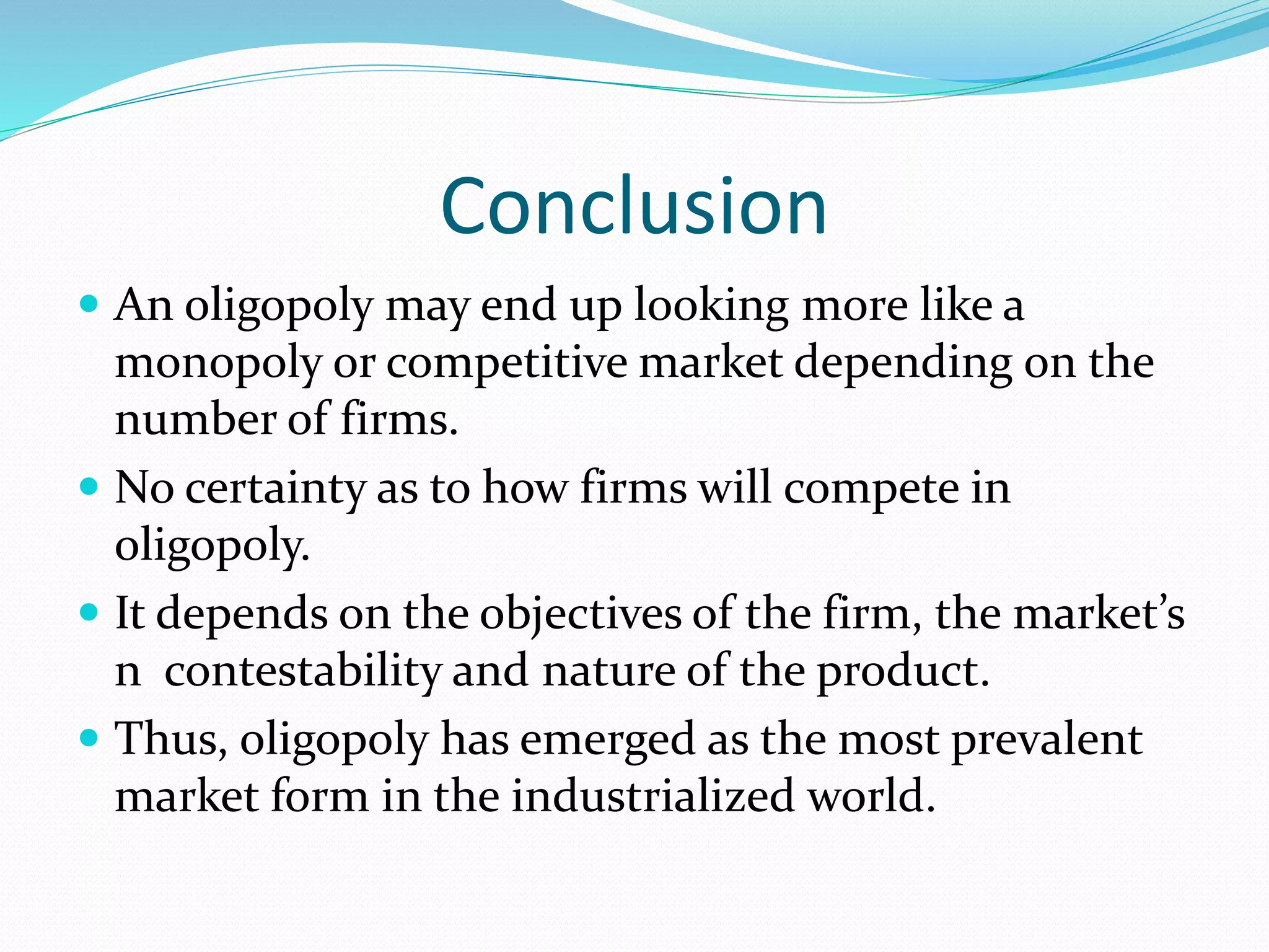 Oligopoly Market in Economics PPT | PPTX