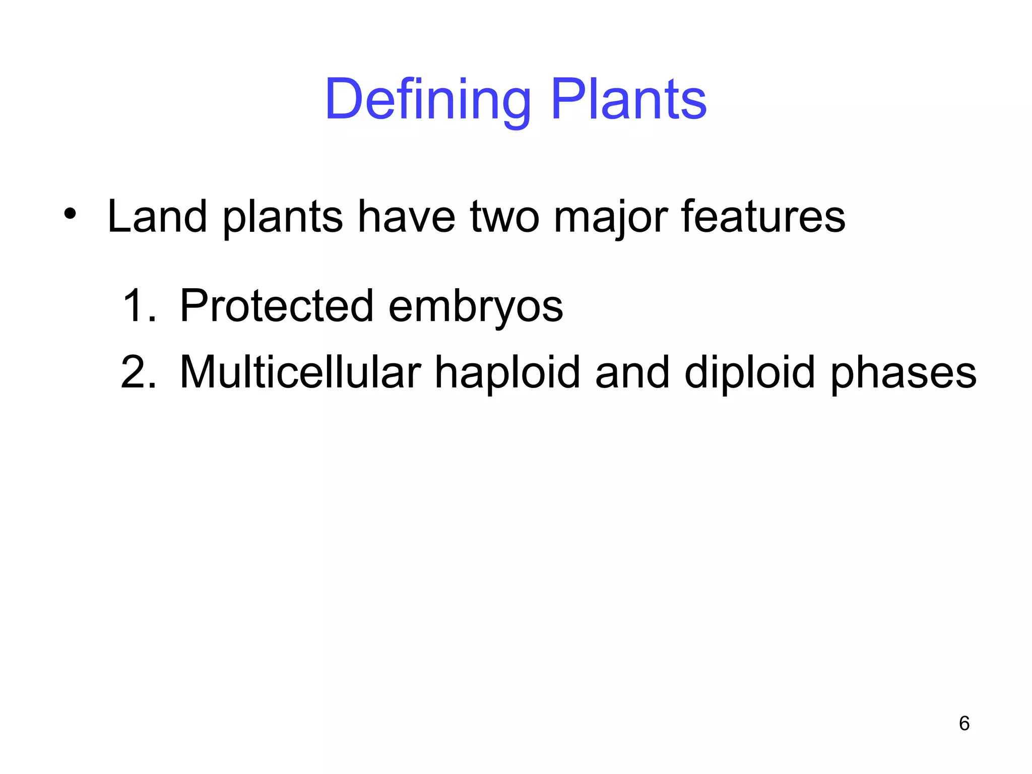 Overview of Green Plants | PPT