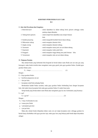 koefisien pergeseran zat cair | DOC