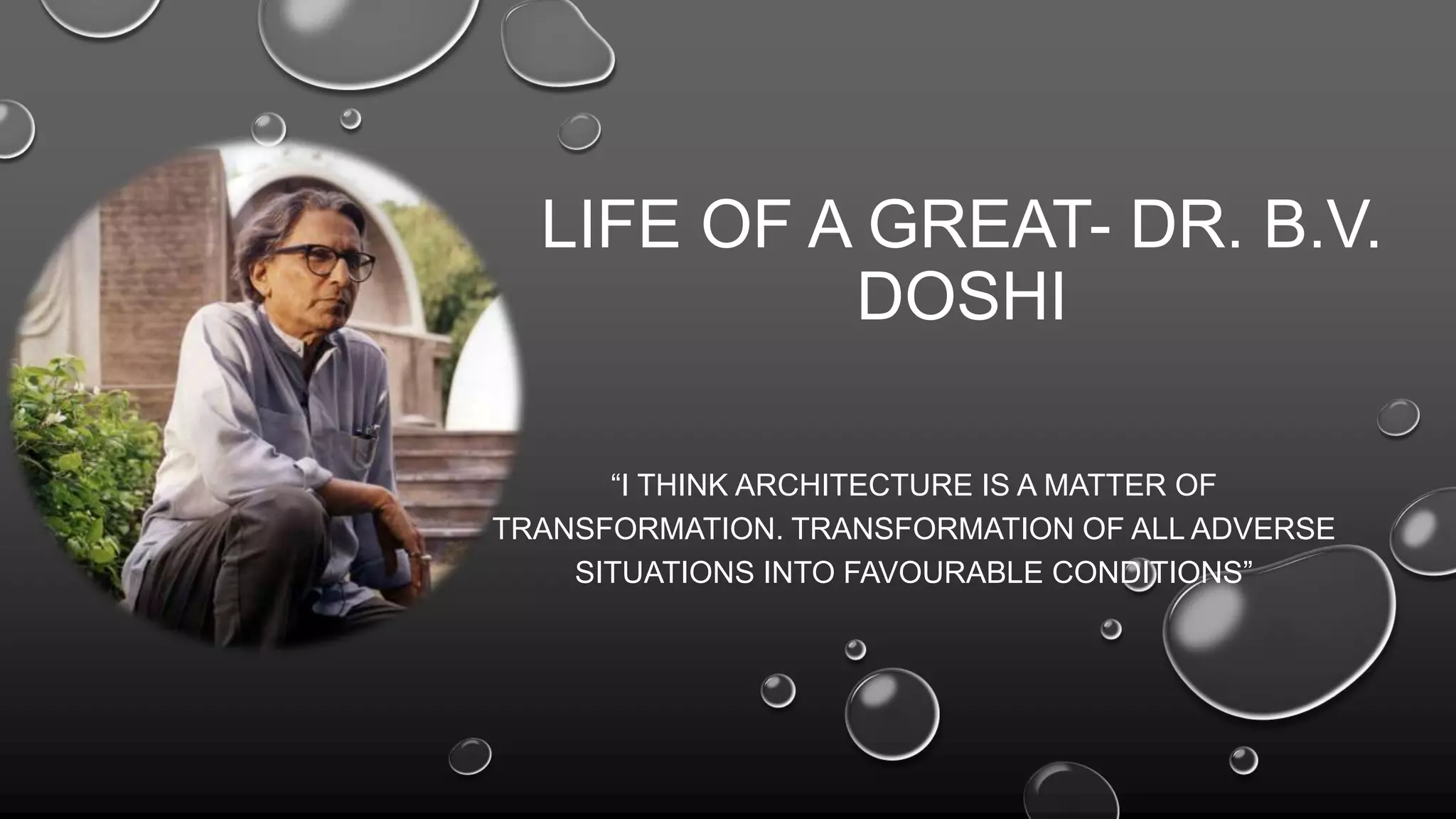 B.v. doshi (1) | PPTX