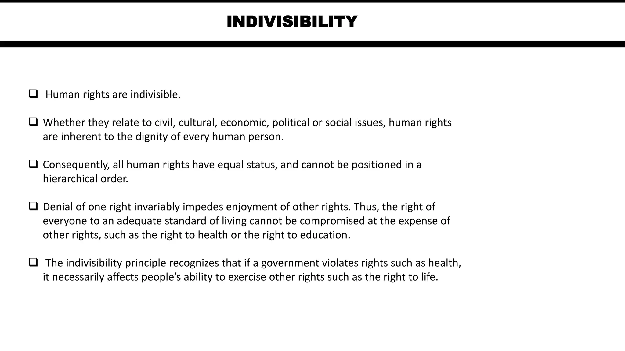 Principles of Human Rights | PPTX