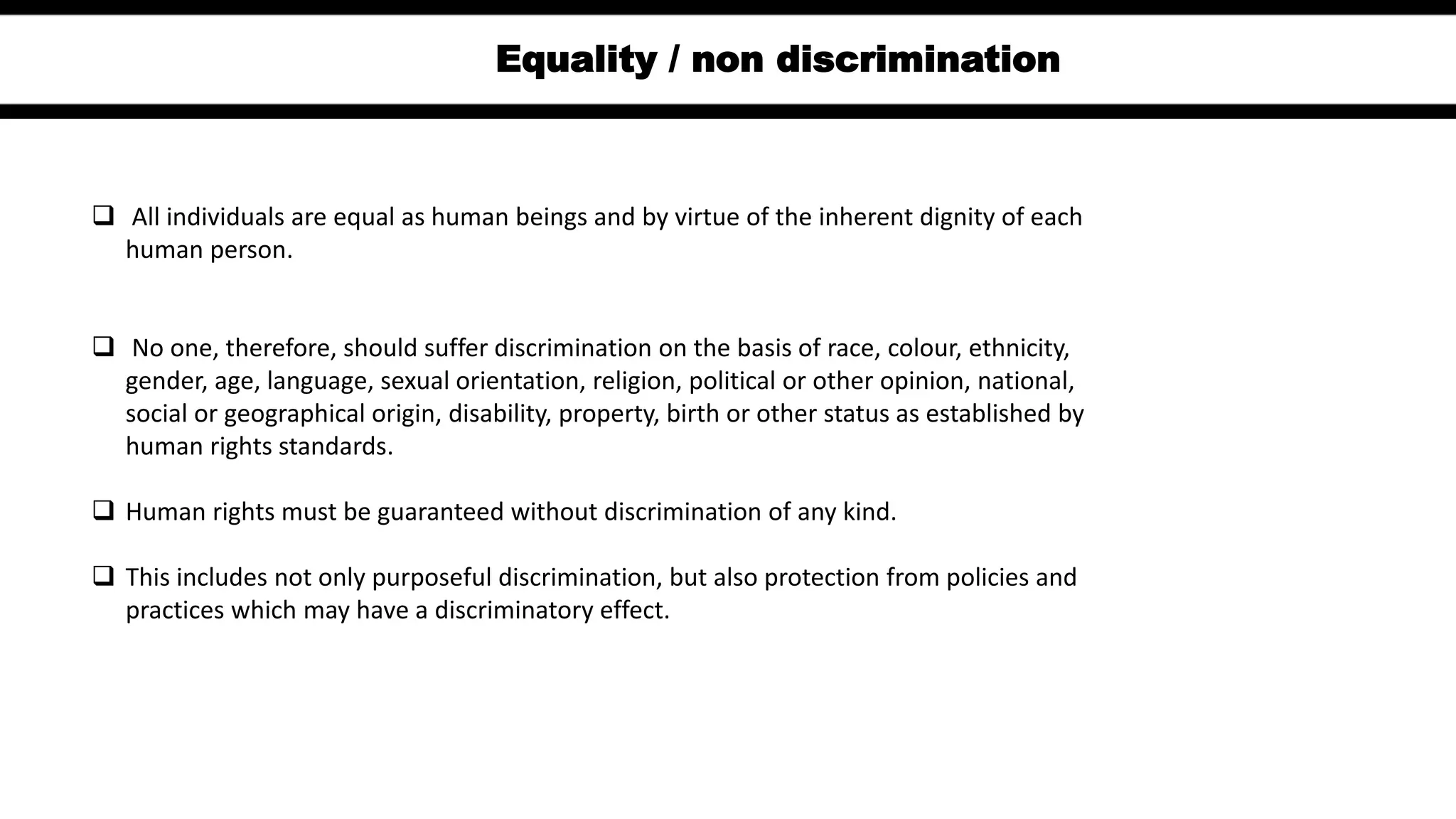 Principles of Human Rights | PPTX