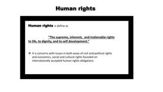 Principles of Human Rights | PPTX