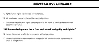 Principles of Human Rights | PPTX