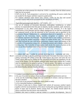 B.tech regulation | PDF