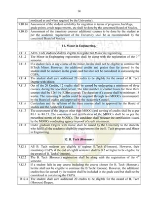 B.tech regulation | PDF