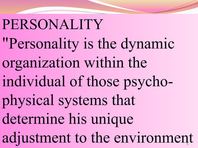 Personality and Its Characteristics | PPT