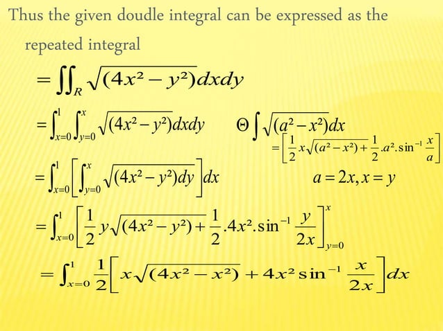 Double & triple integral unit 5 paper 1 , B.Sc. 2 Mathematics | PPTX