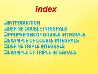 Double & triple integral unit 5 paper 1 , B.Sc. 2 Mathematics | PPTX