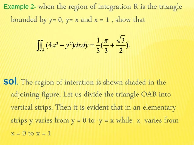 Double & triple integral unit 5 paper 1 , B.Sc. 2 Mathematics | PPTX