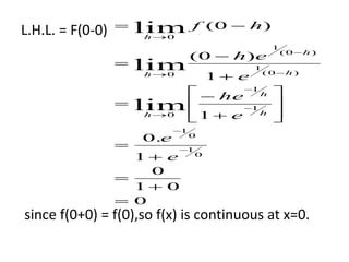 Limit & continuity, B.Sc . 1 calculus , Unit - 1 | PPTX