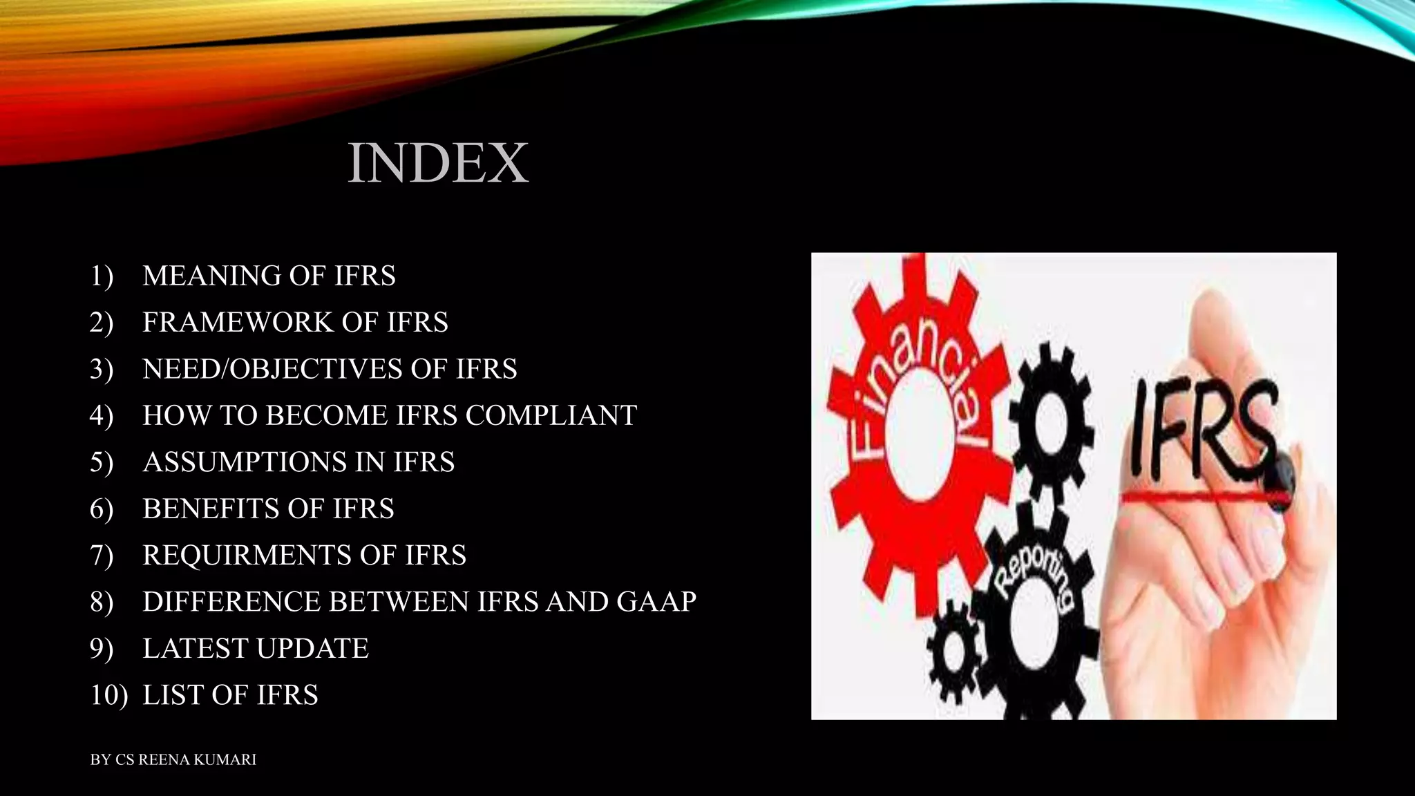 Basic Introduction to IFRS | PPTX