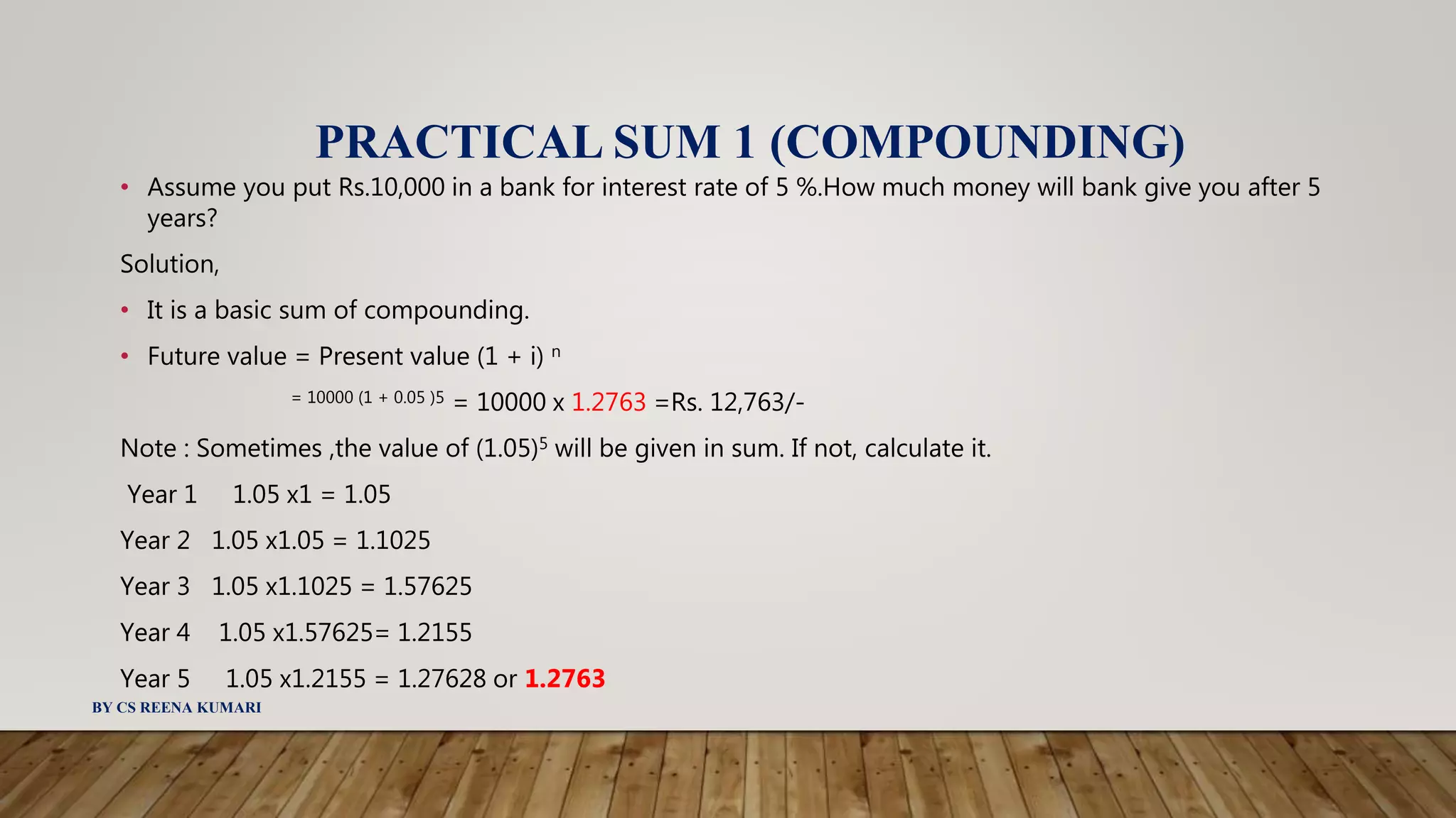 compounding and discounting | PPTX