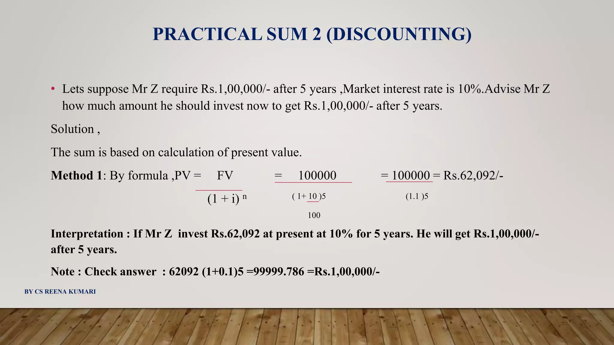 compounding and discounting | PPTX
