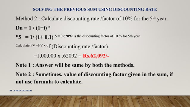 compounding and discounting | PPTX