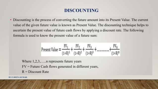 compounding and discounting | PPTX