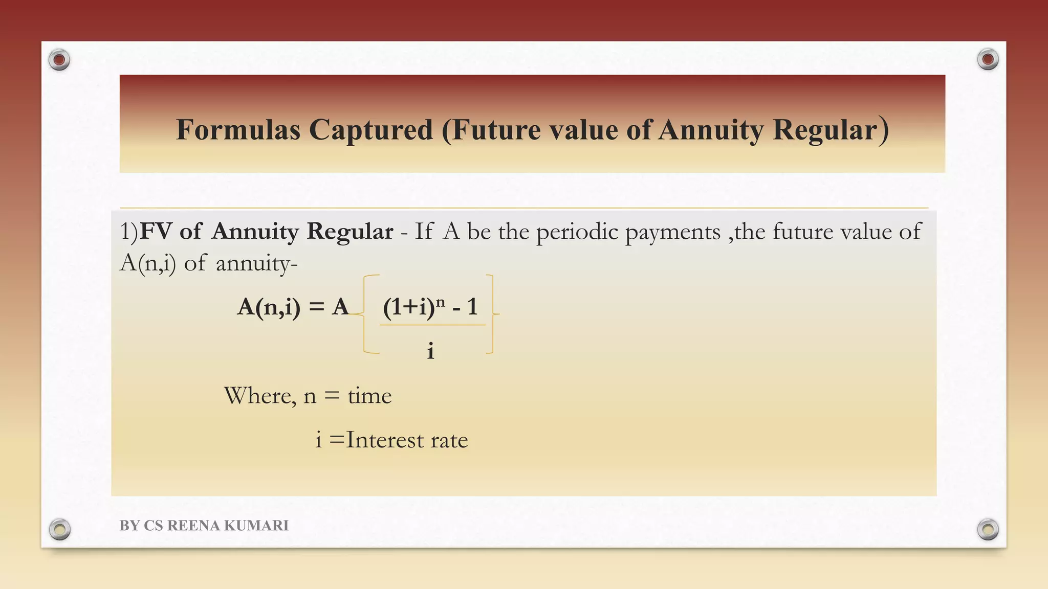 2 annuity and its types | PPTX