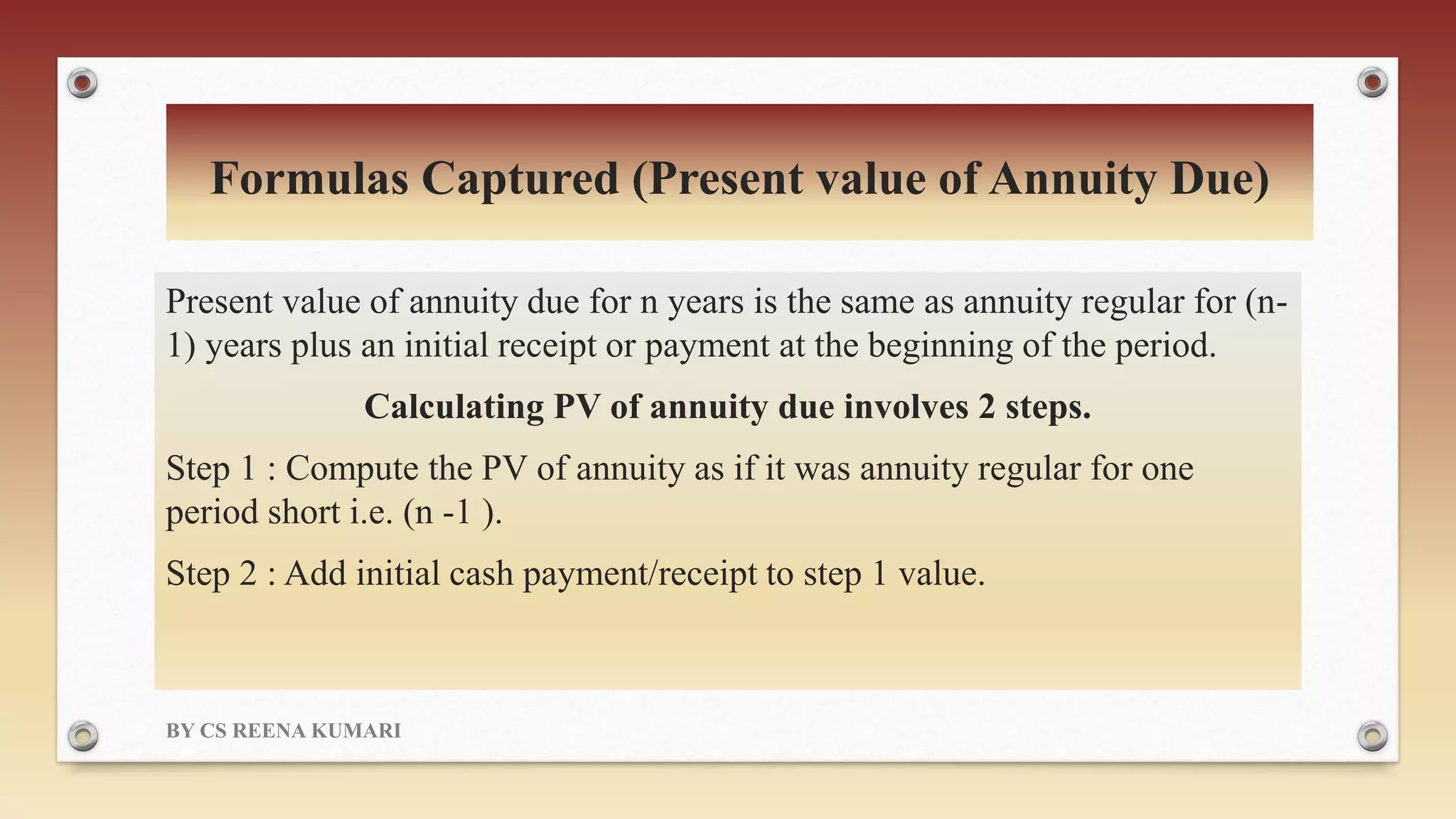 2 annuity and its types | PPTX