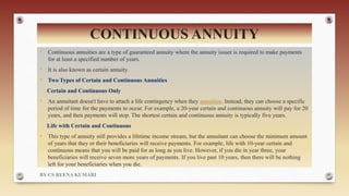 2 annuity and its types | PPTX