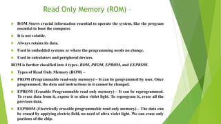TYPES OF MEMORY | PPTX