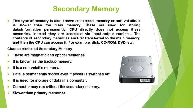 TYPES OF MEMORY | PPT