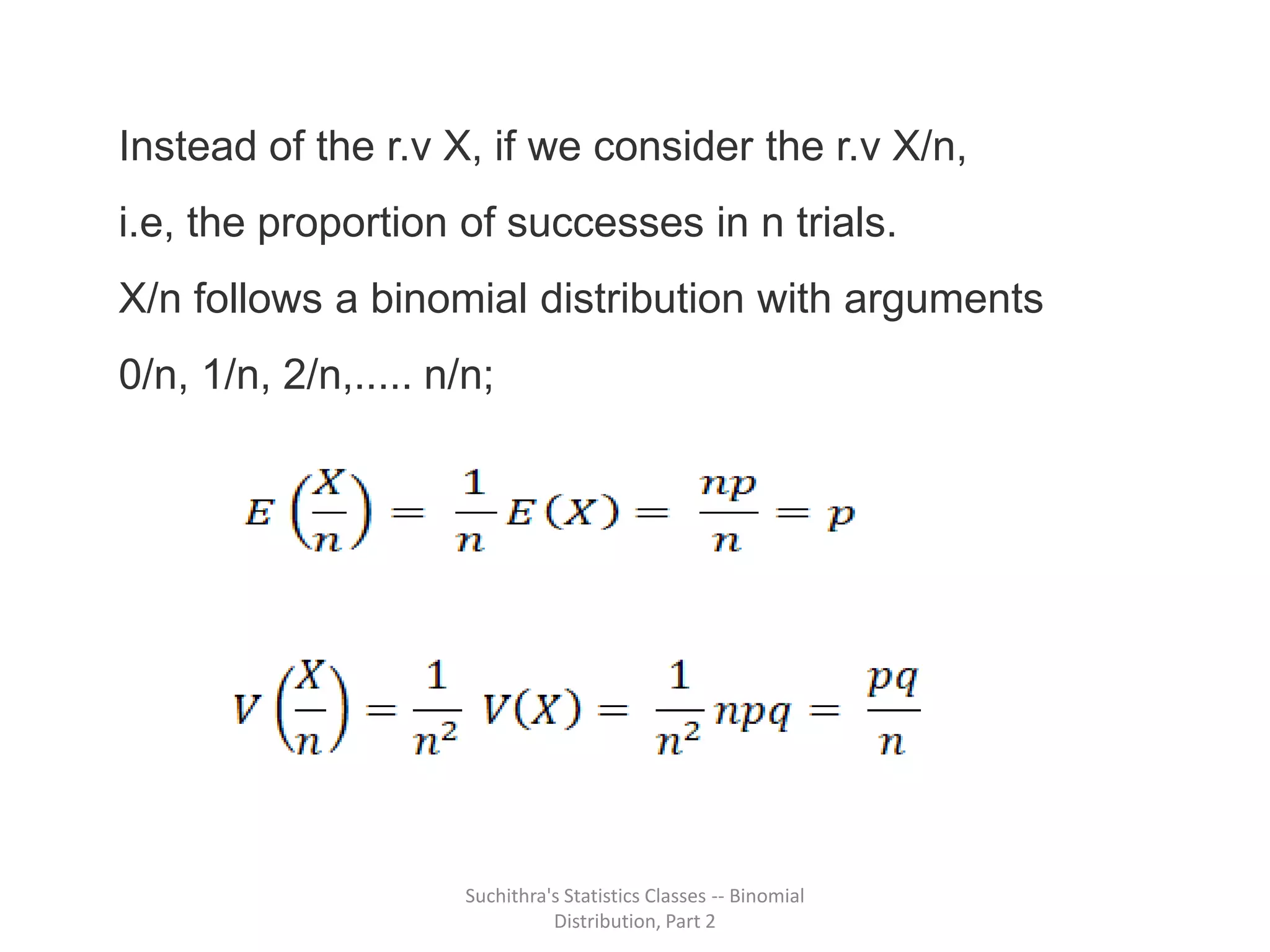 Binomial distribution Part 2 | PPTX | Science
