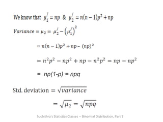 Binomial distribution Part 2 | PPTX
