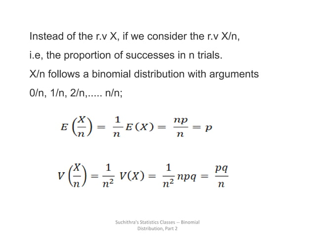 Binomial distribution Part 2 | PPTX | Science