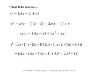 Binomial distribution Part 2 | PPTX