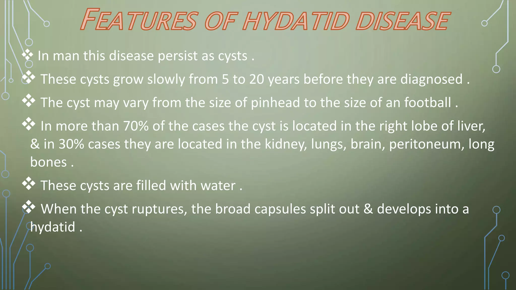 hydatid disease | PPT