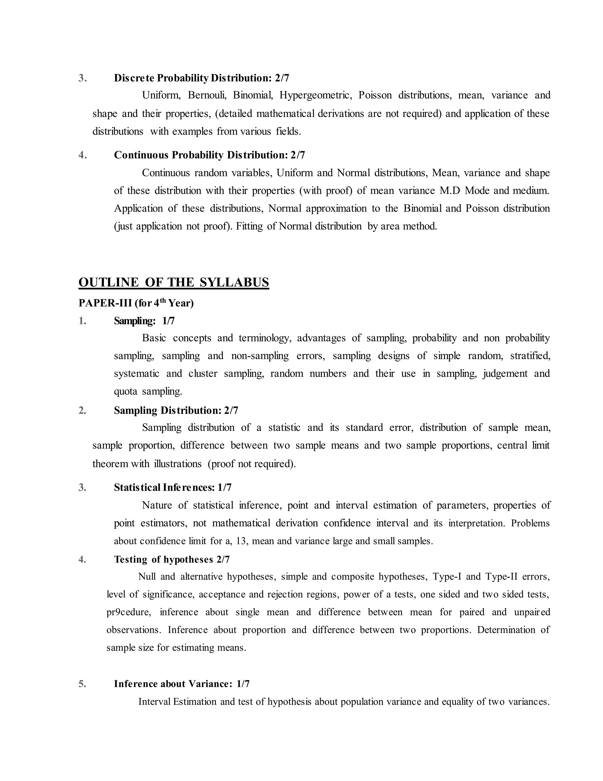 B.a,b.sc statistics | DOCX