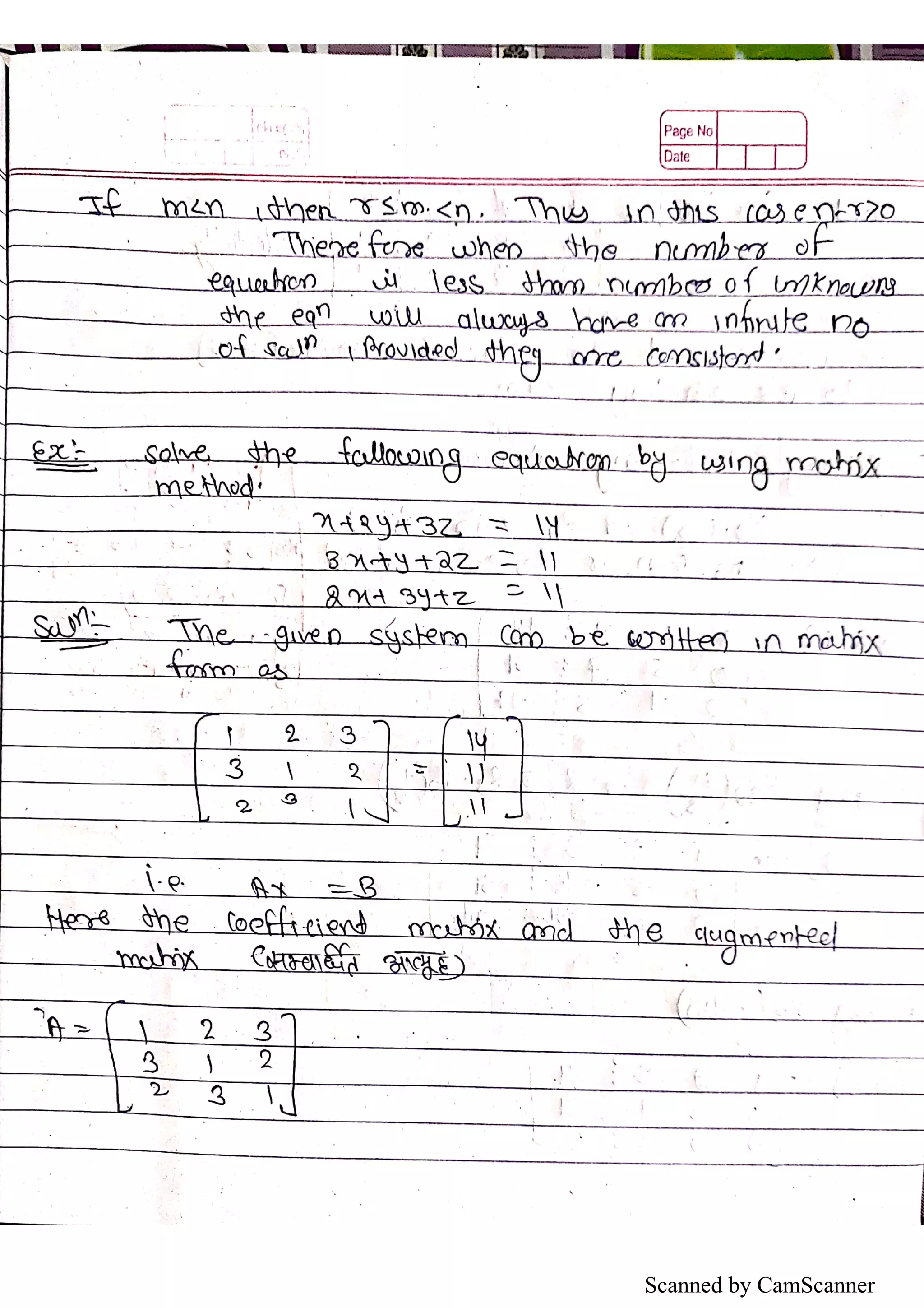 Application of Matrices B.Sc. 1 algebra & trigonometry paper 1 maths ...