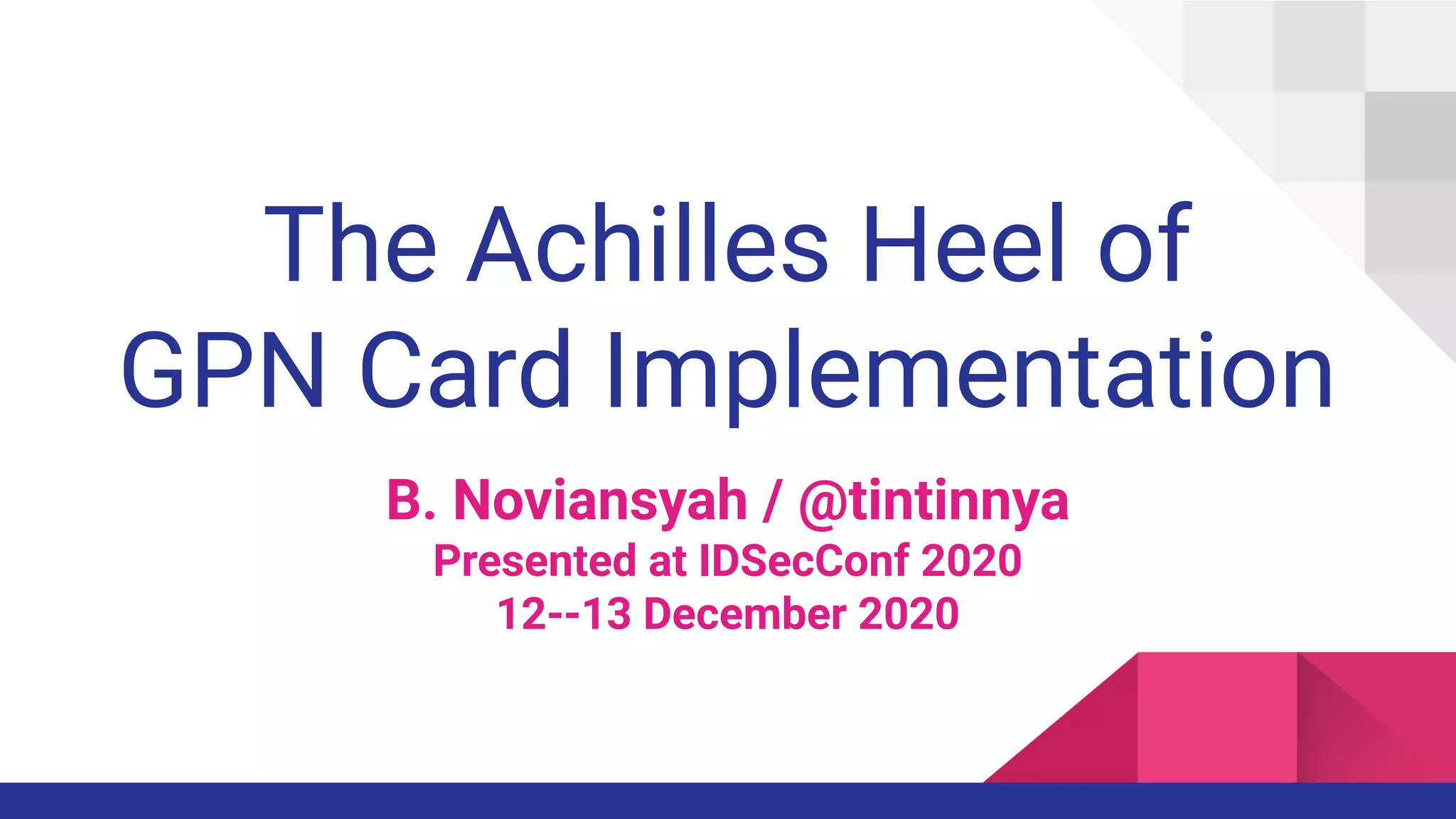The achilles heel of GPN Card implementation | PPT