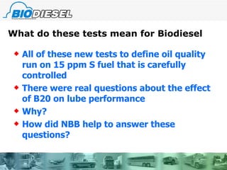 B 20 Biodiesel Oil Lubrication | PPT