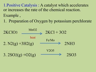 catalysis and applications | PPTX