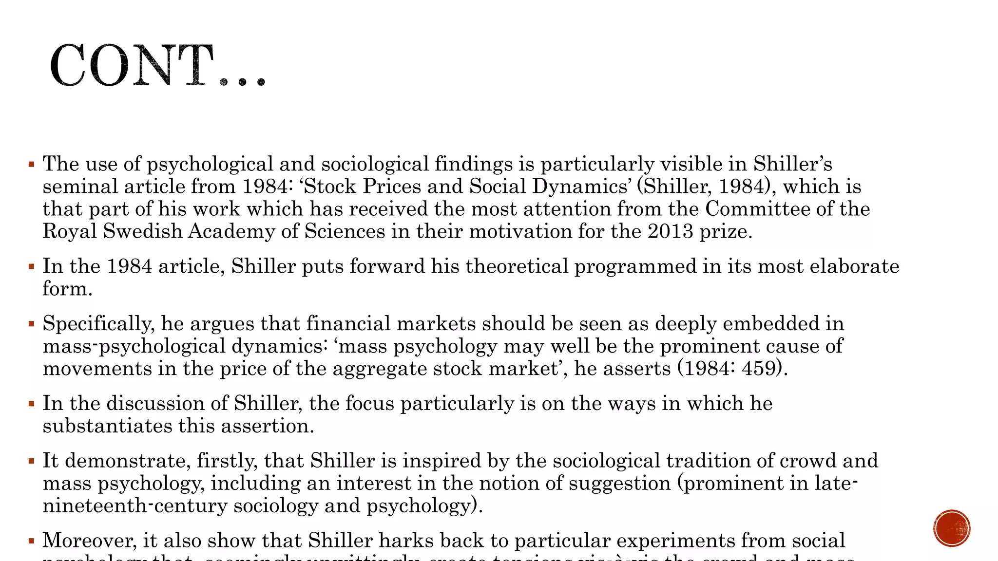 Robert j. Shiller | PPTX