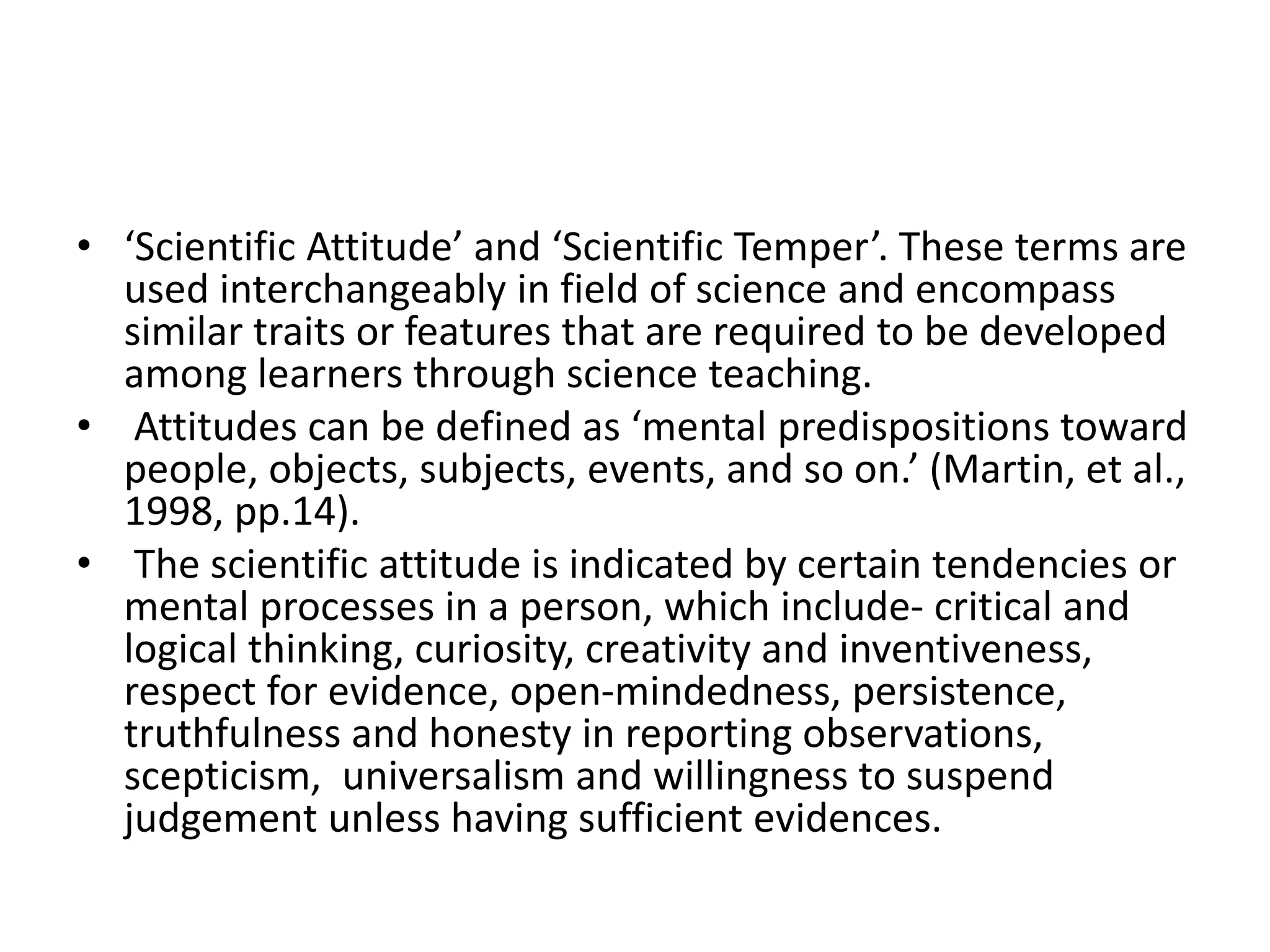 B.ed 1,scientific temper | PDF