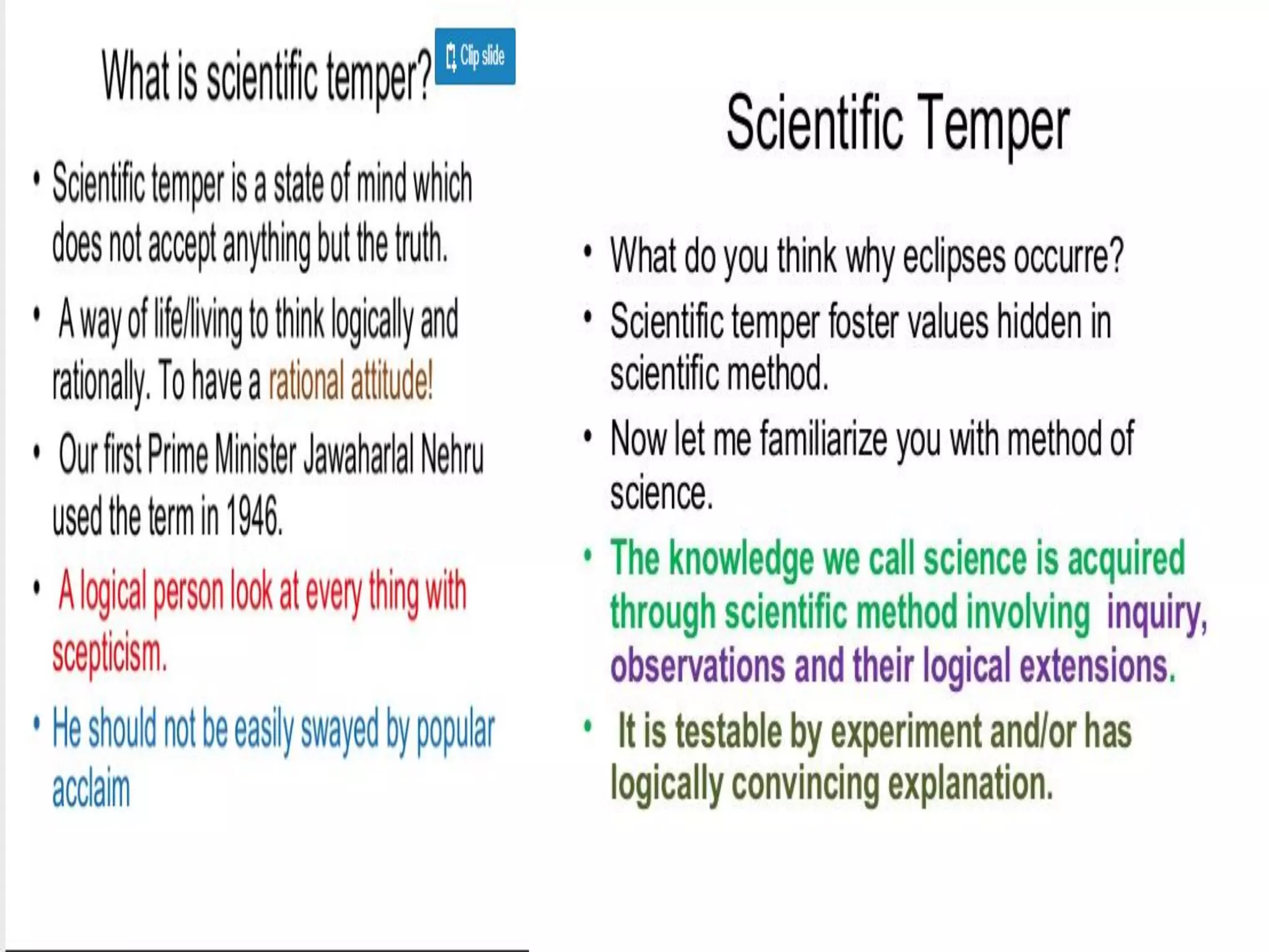 B.ed 1,scientific temper | PDF