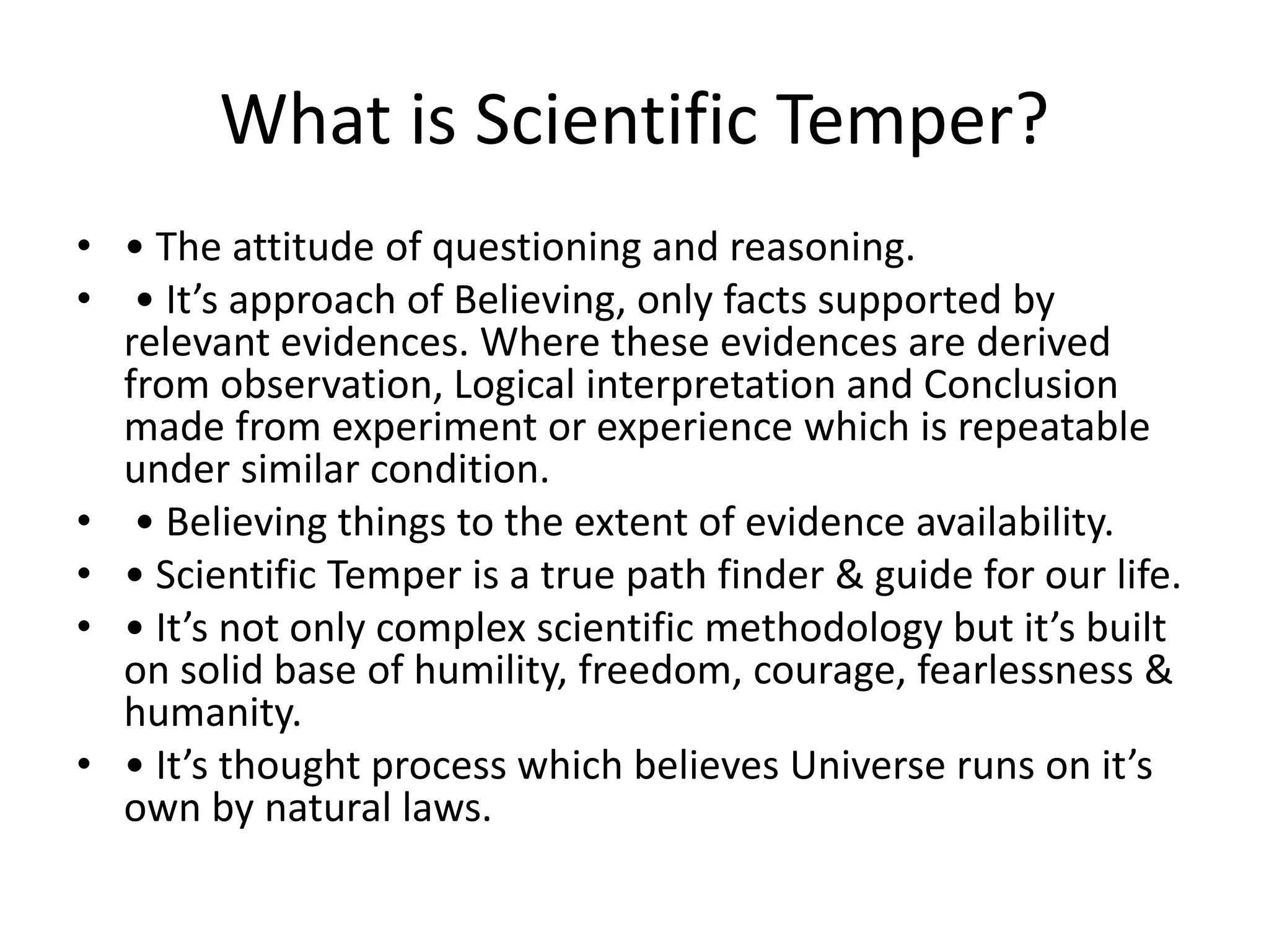 B.ed 1,scientific temper | PDF