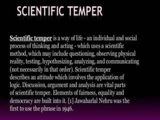 B.ed 1,scientific temper | PDF