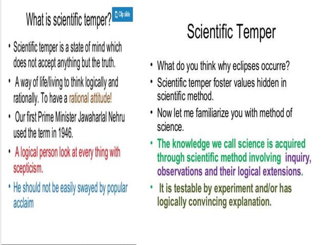 B.ed 1,scientific temper | PDF