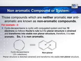 B.Sc. Sem-I Unit-IV Aromatic, antiaromatic and non aromatic compounds ...