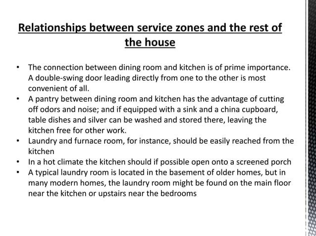 architectural service zones | PPTX | Home Appliances | Home & Garden