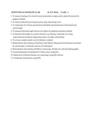 B.tech. 2nd year civil engg aicte model curriculum 2019 20 | PDF