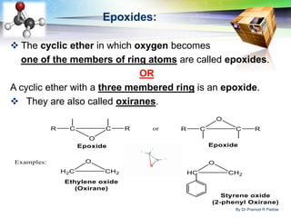 B. Sc. Part - I (Sem-II) Unit-IV (C) Epoxides by Dr Pramod R Padole | PPTX