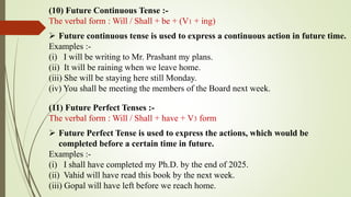 B. A. Sem - II - Tense | PPT